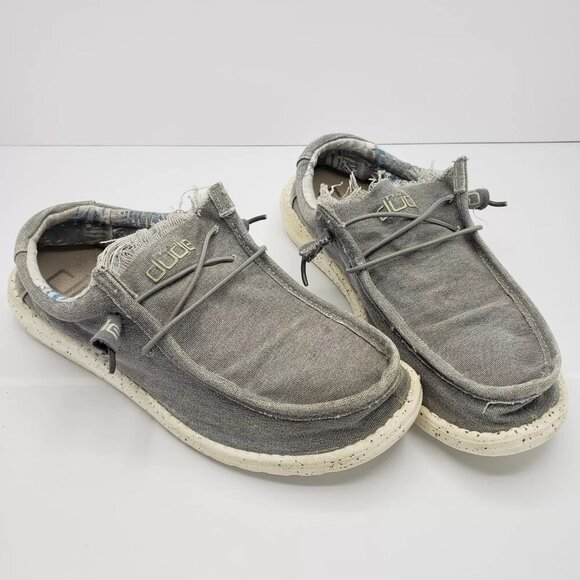 Hey Dude | Shoes | Hey Dude Mens Wally Stretch Gray Iron Shoes Size 8 ...